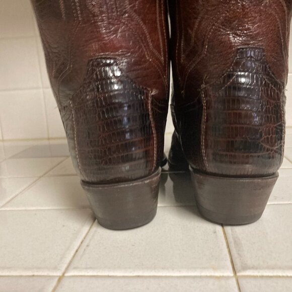 Tony Lama | Shoes | Tony Lama Hornback Lizard Usa Leather Cowboy Boots ...